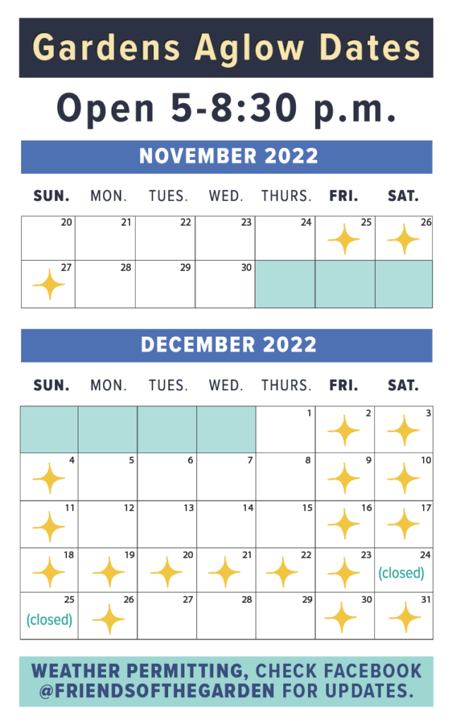2022 GA Dates | Friends of the Garden