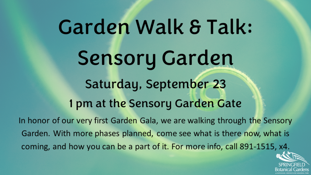 Garden Walk and Talk: Sensory Garden | Friends of the Garden