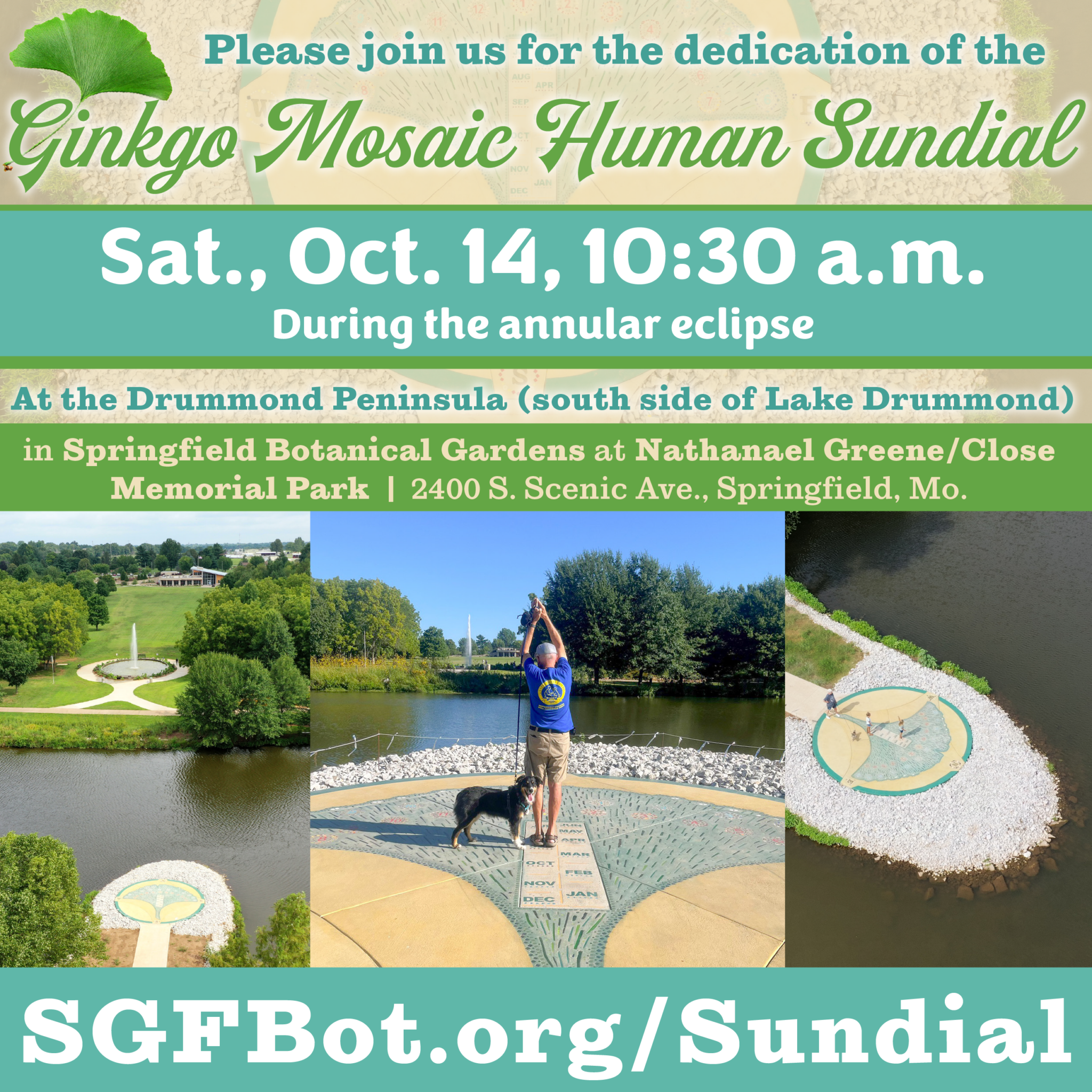 Ginkgo Mosaic Human Sundial Dedication | Friends of the Garden