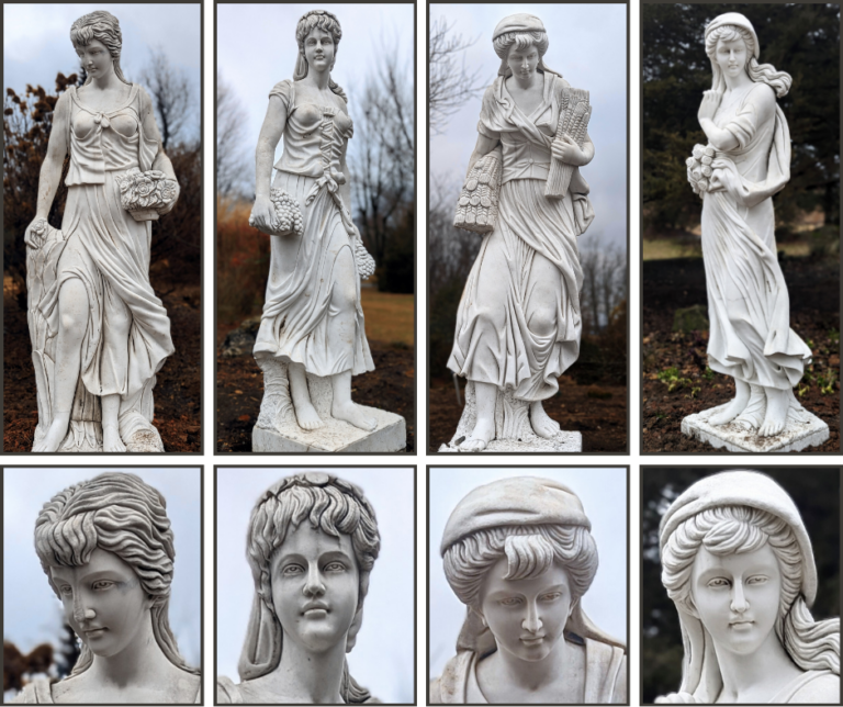 Four Seasons Statues for the Four Seasons Garden | Friends of the Garden